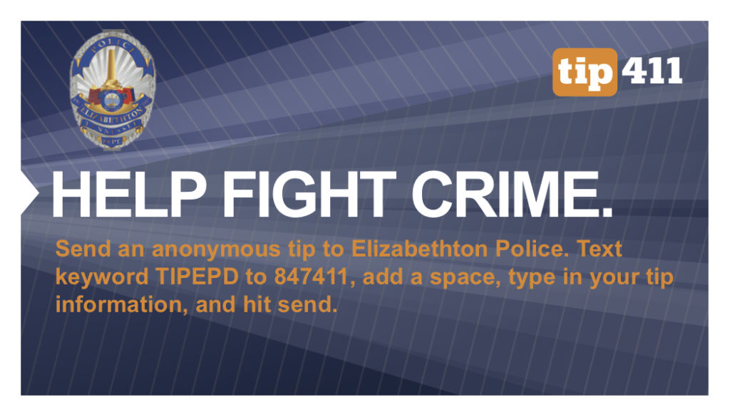 Suspect Identified by tip411 Anonymous Tips for Elizabethton Police - tip411