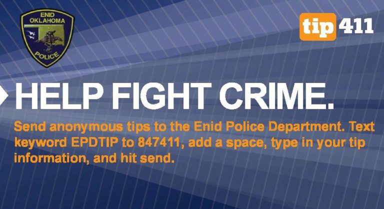 Enid Police Department launches new tip411 app, anonymous tip system - tip411