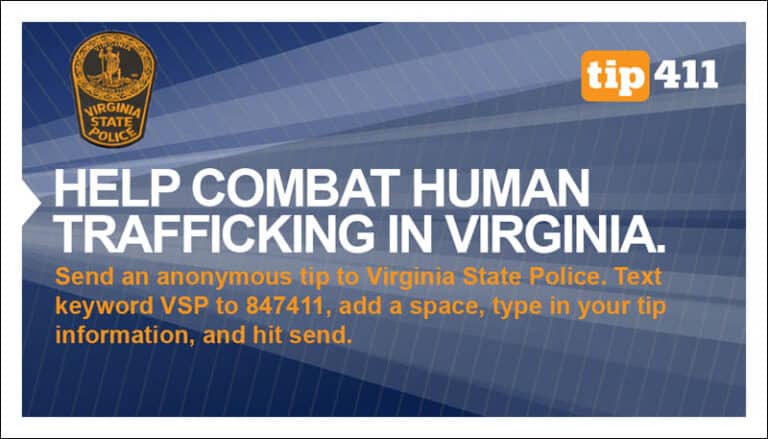 Virginia State Police Launch tip411 to Combat Human Trafficking - tip411