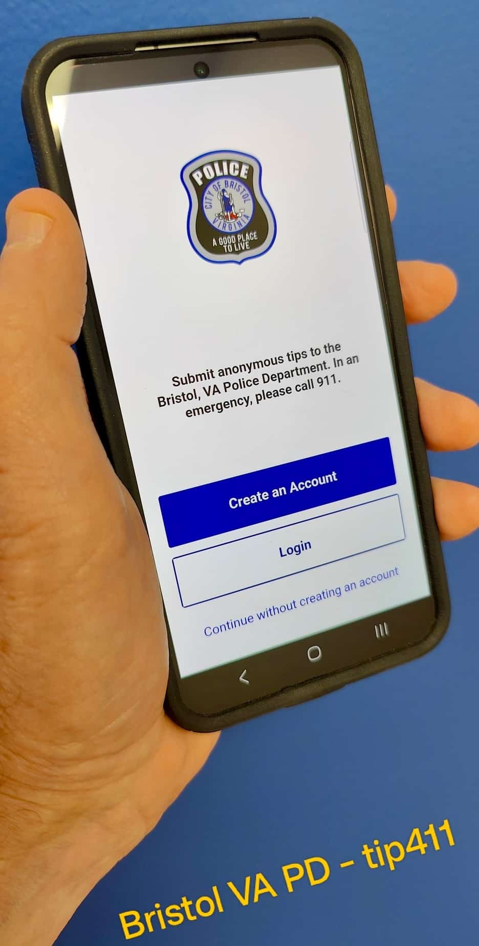 Bristol VA Police Department Launches Partnership with tip411 - tip411